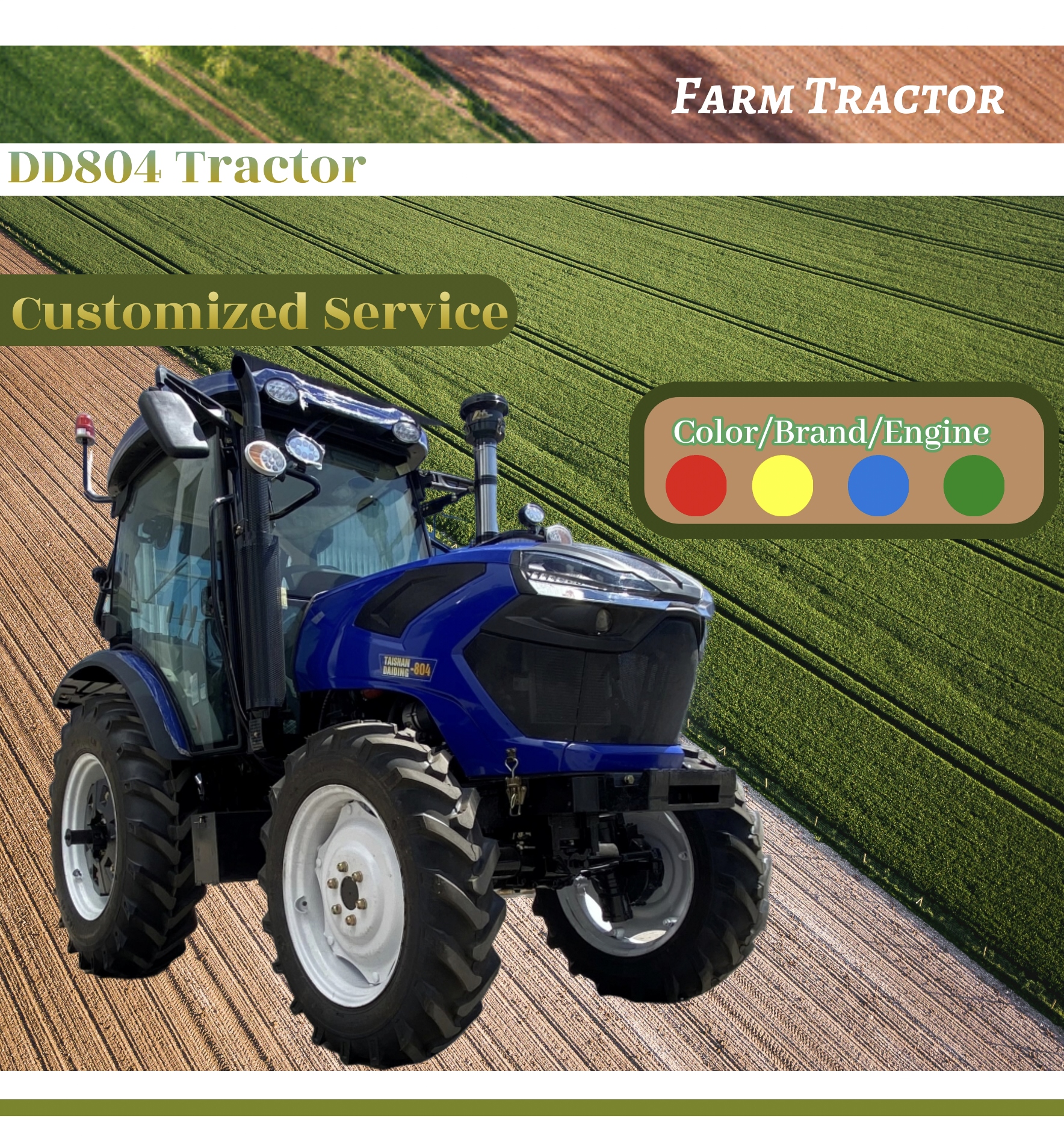 Yto Engine Mini Compact Tractor - Chinese Multipurpose 12f+12r Shuttle ...