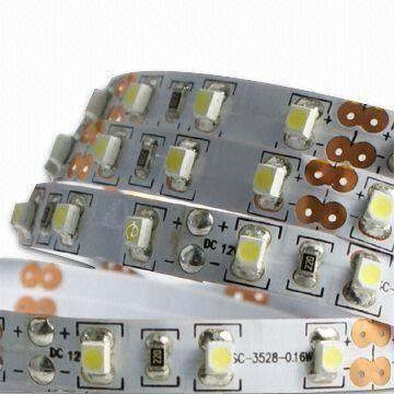 Smd Led Lighting Strip With 3m Adhesive Tape And 12 To 24v Dc Input ...