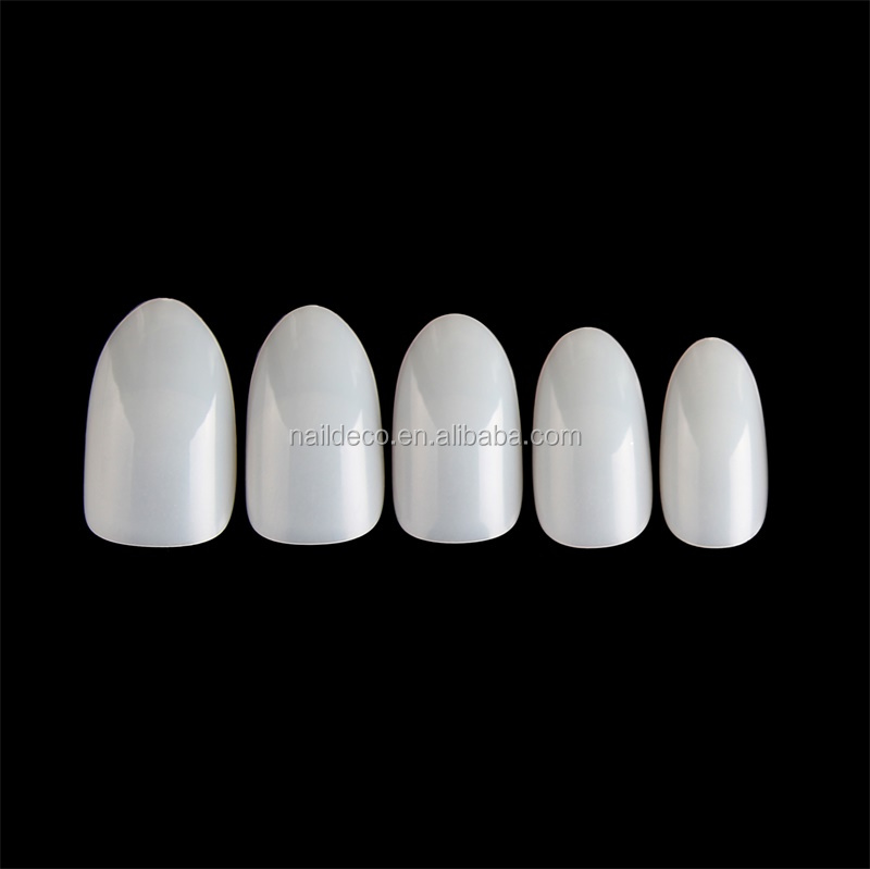 Nadeco Full Cover 240 Pc Sanding Inside Acrylic Short Round False Nails ...