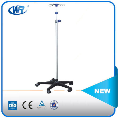 Movable Plastic-sprayed Adjustable Hospital Iv Pole, High Quality ...