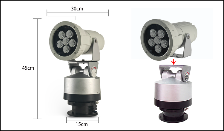 220v Rotating Roof-mounted Led Spotlight With Joystick Control For ...