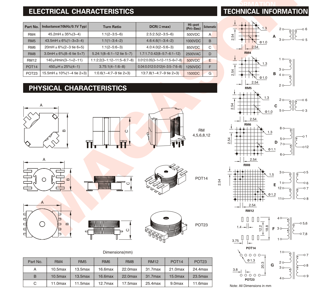 Flyback Switch Mode Transformer Step Down Transformer, High Quality ...
