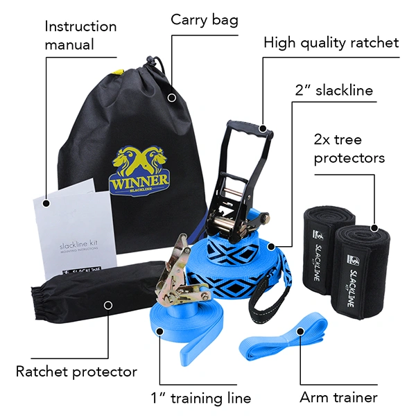 Slackliner Slackline Equipment 15M Good Value for Money