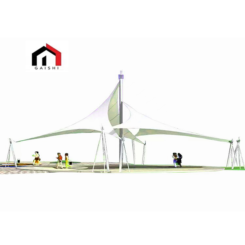 Tensile Membrane Structures: Pvdf/pvc Trapeze Sails And Metal Shelters ...