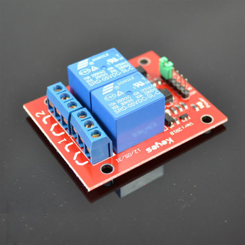 2 Channel Arduino Relay Module Expansion Board , Control Panel With ...