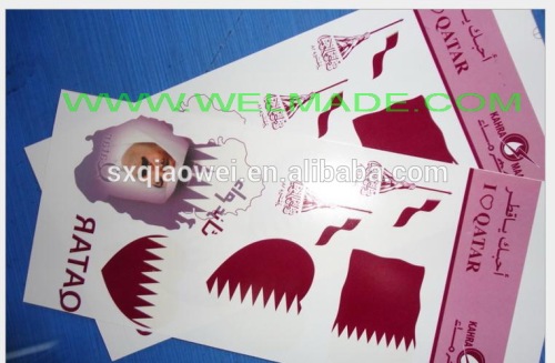 Qatar National Day Tattoo Stickers / Face Tattoo/ Body Tattoo/ Flag ...