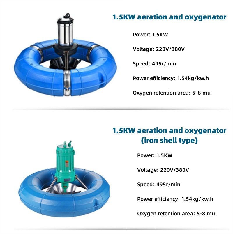1.5kw Fish Pond Oxygenator Impeller Pump, High Quality 1.5kw Fish Pond ...