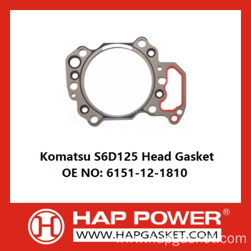Komatsu S6D125 Head Gasket 6151121810 6151-12-1810 China Manufacturer
