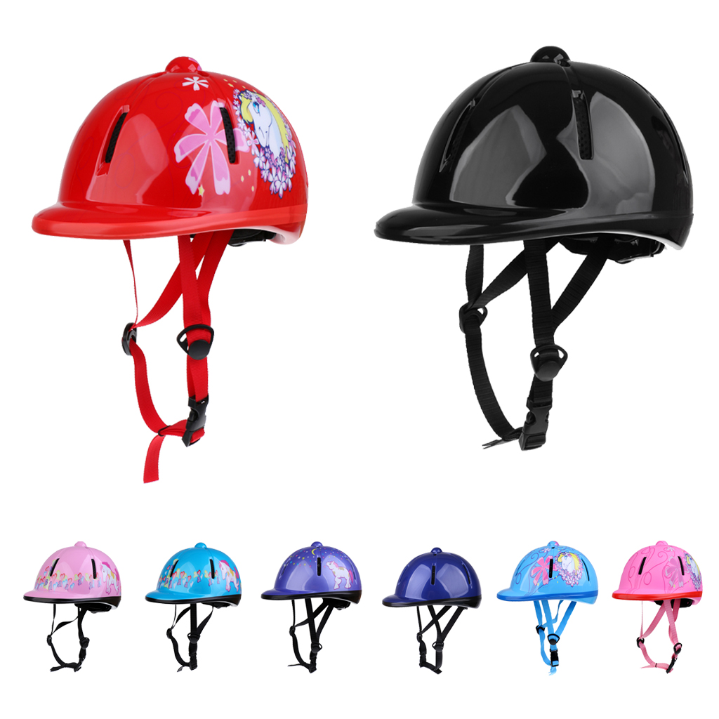 Children Kids Adjustable Horse Riding Hat/helmet Head Protective Gear ...