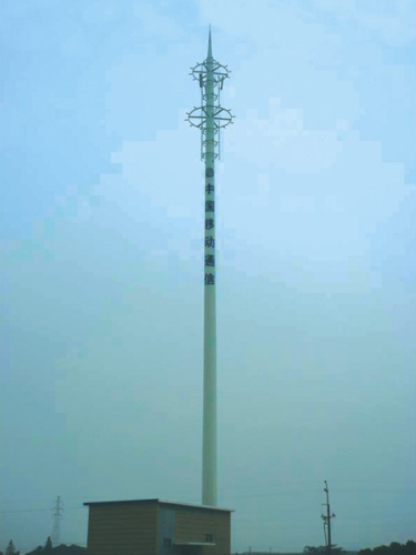 30m Broadcasting Steel Monopole, High Quality 30m Broadcasting Steel ...