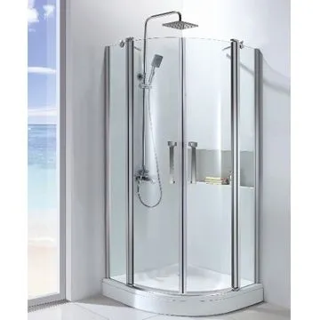 Sus304 Simple Shower Room With 150m Chassis Height, 8 And 10mm Glass ...