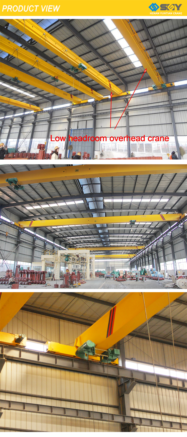 5 Ton And 10 Ton Single Girder Overhead Bridge Crane For Sale With Low ...