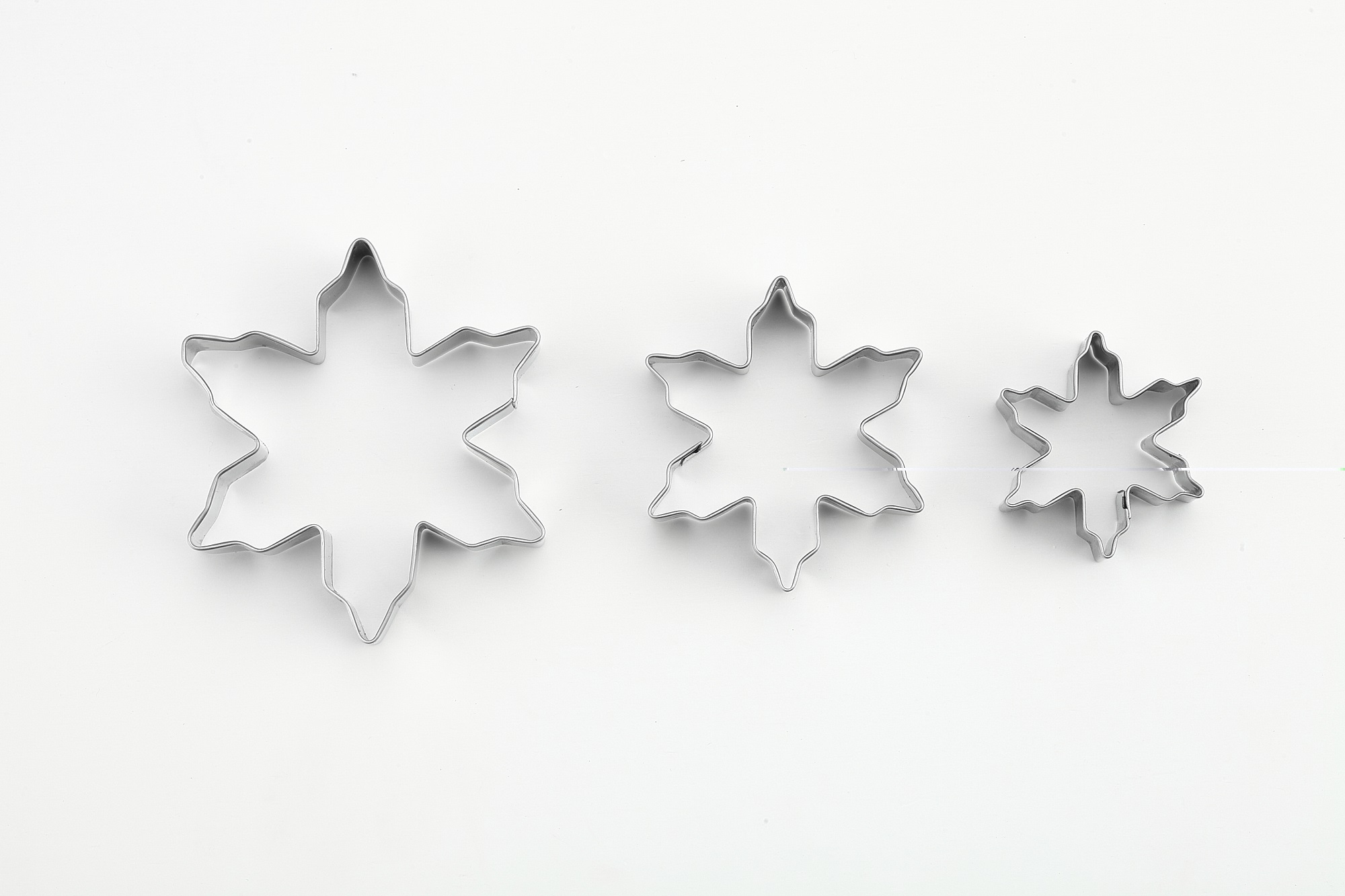 3pcs Snowflake Shape Cookie Cutter Set, High Quality 3pcs Snowflake ...