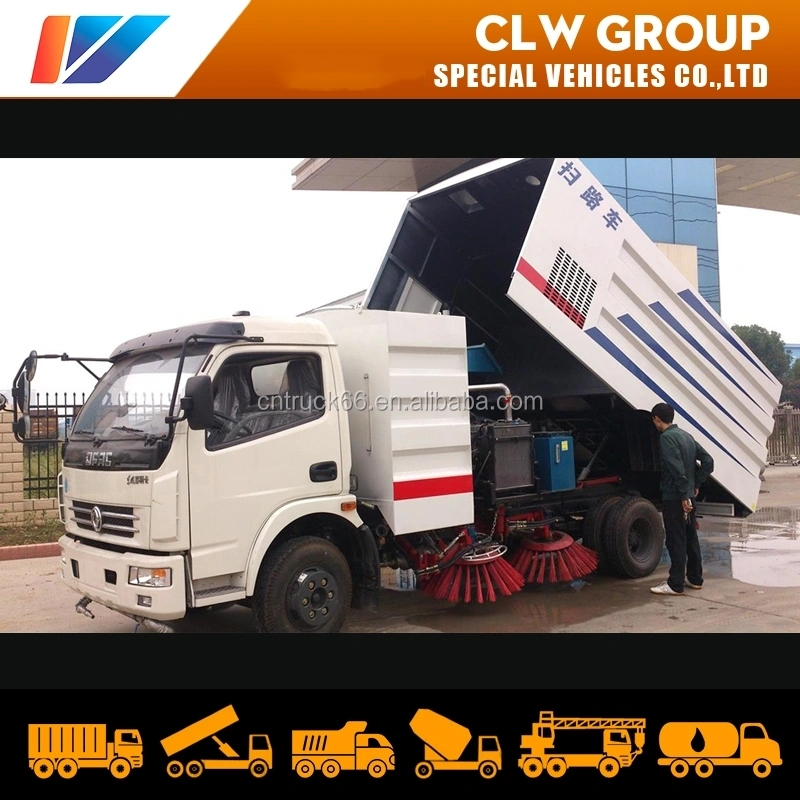 Major City Road High Pressure Front Washing 8000l Dongfeng Street Sweep ...