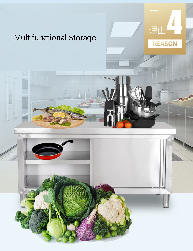 2022 Kitchen Operating Countertop Storage Cabinet Tavoli In Acciaio ...
