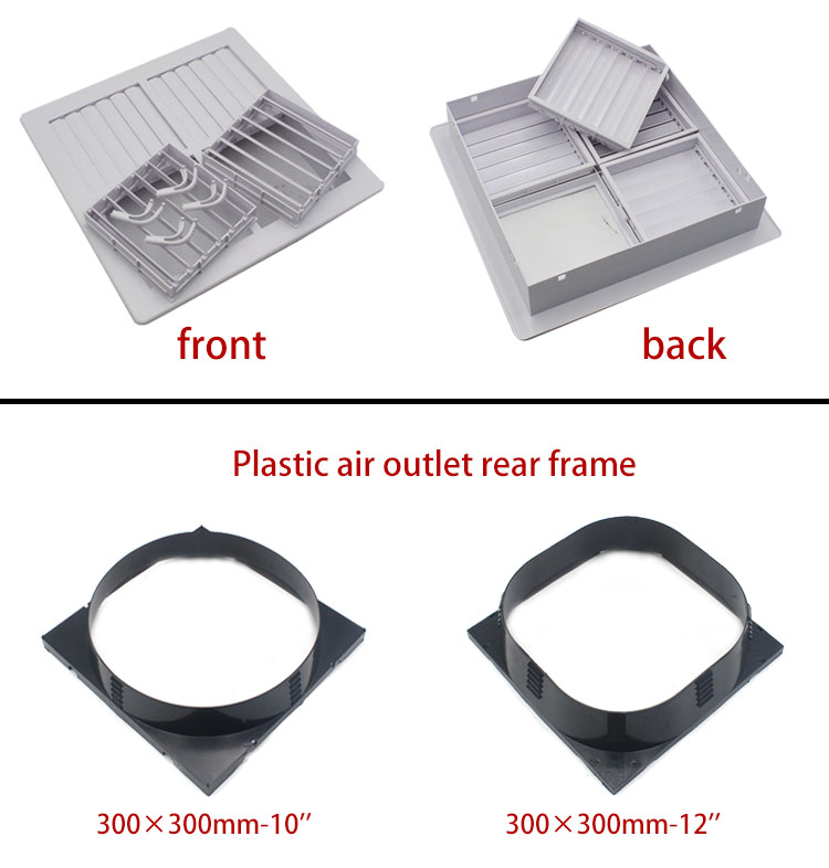 Ceiling Plastic Vents Air-conditioning Diffuser Outlets Customized ...