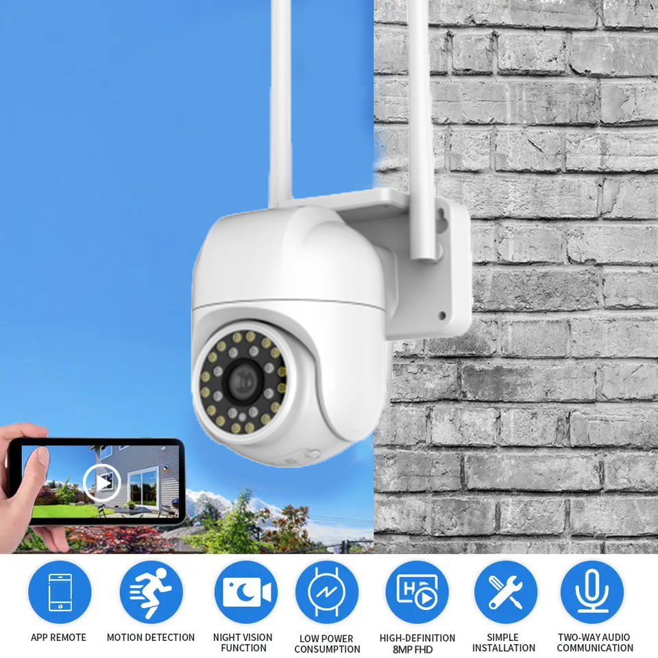 Wireless Outdoor 2mp Security Camera System With 1080p Ptz And Wifi ...