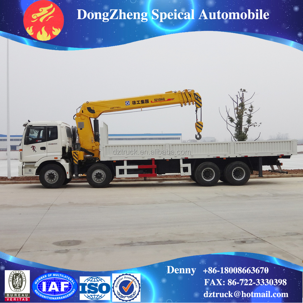 Truck Mounted Crane For Sale: Foton 10-12 Ton Boom Truck Crane, High ...