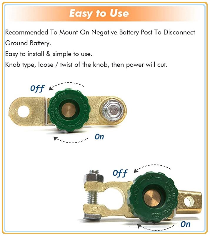 Car Battery Switch Terminal Link Master Quick Shut, High Quality Car ...