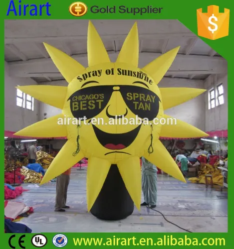 Custom Cartoon Costume Walking Inflatable Sun, Lovely Inflatable Sun ...