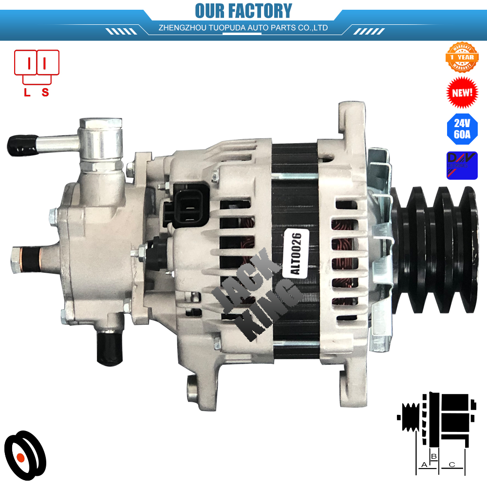 Alt0026 24v 60a New Alternator For Isuzu Npr 4hg1, High Quality Alt0026 ...