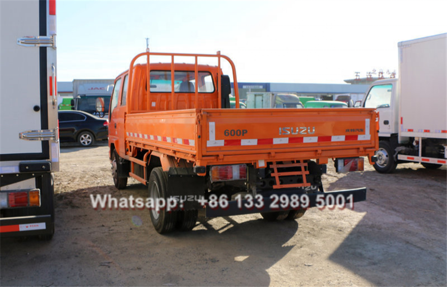 6 Wheels Isuzu Elf 120hp Engine Left Hand Driving 7 Ton Cargo Truck ...