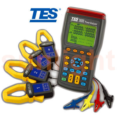 3p4w Power Analyzer True Rms Rs232 Datalogger Tes-3600, High Quality ...