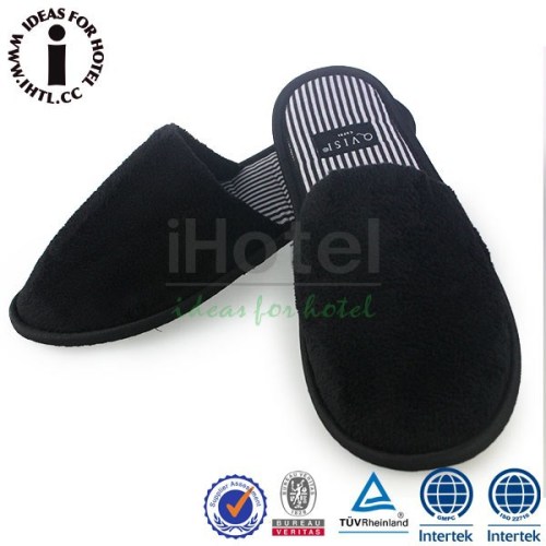 Disposable Brand Logo Black Disposable Slipper, High Quality Disposable ...
