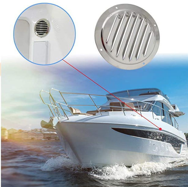 Marine Hardware Round Louvered Boat Vent Stainless Steel Boat Tank Vent ...