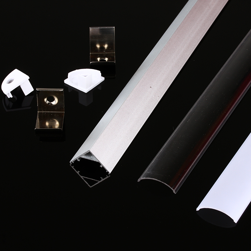 45 Degree Corner Aluminum Profile Led Strip Light 50cm Lamp Holder For ...