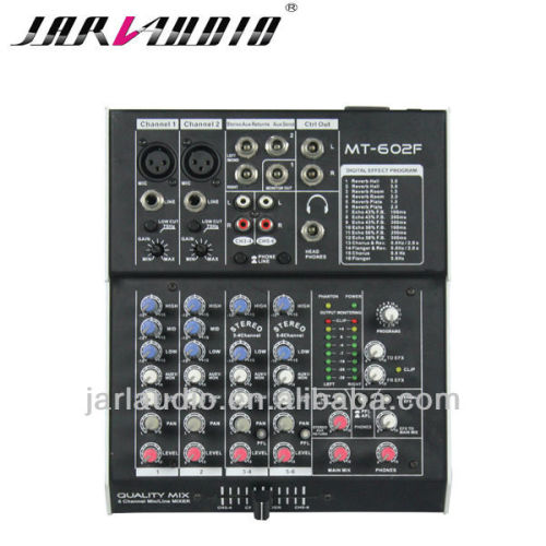 Pro 6channel Audio Mixer , Audio Mixer With Dsp Digital Effector, High ...