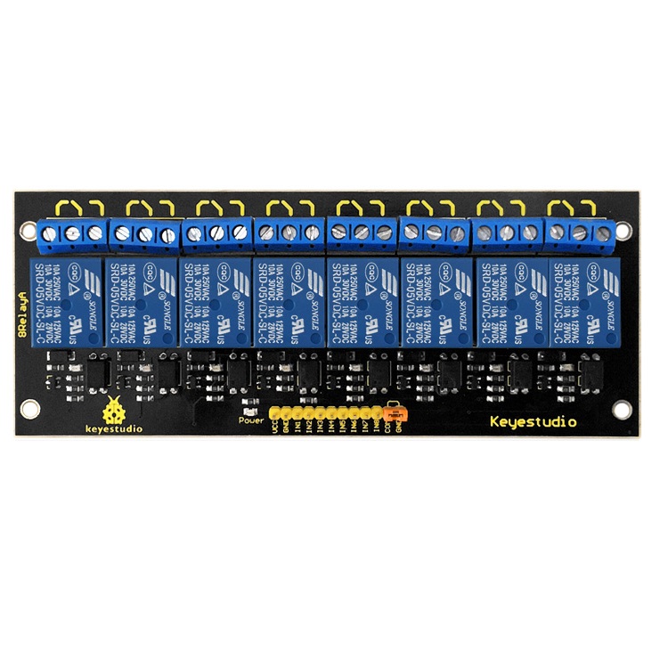 8 Channel 5v Road Relay Shield For Arduino - 250v/10a Ac Dc Element ...