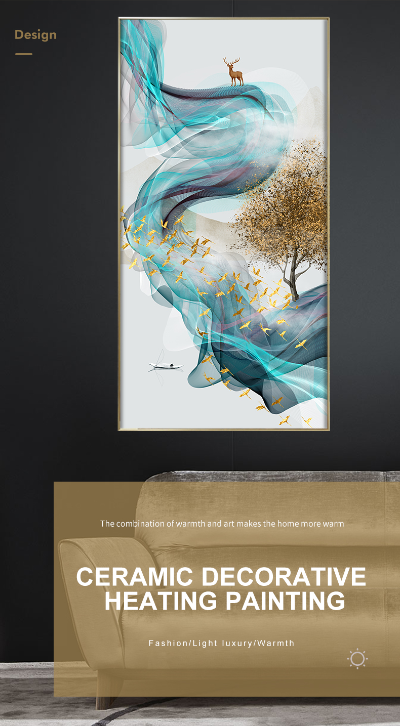 Ceramics Surface 3d Graphene Electric Heating Painting Large Mountain ...