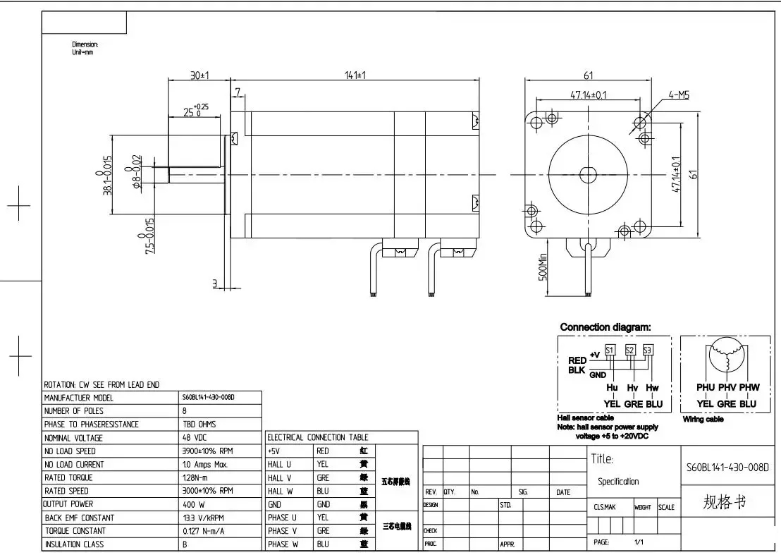 Bldc 60mm Brushless Dc Motor: Specifications And Features, High Quality ...