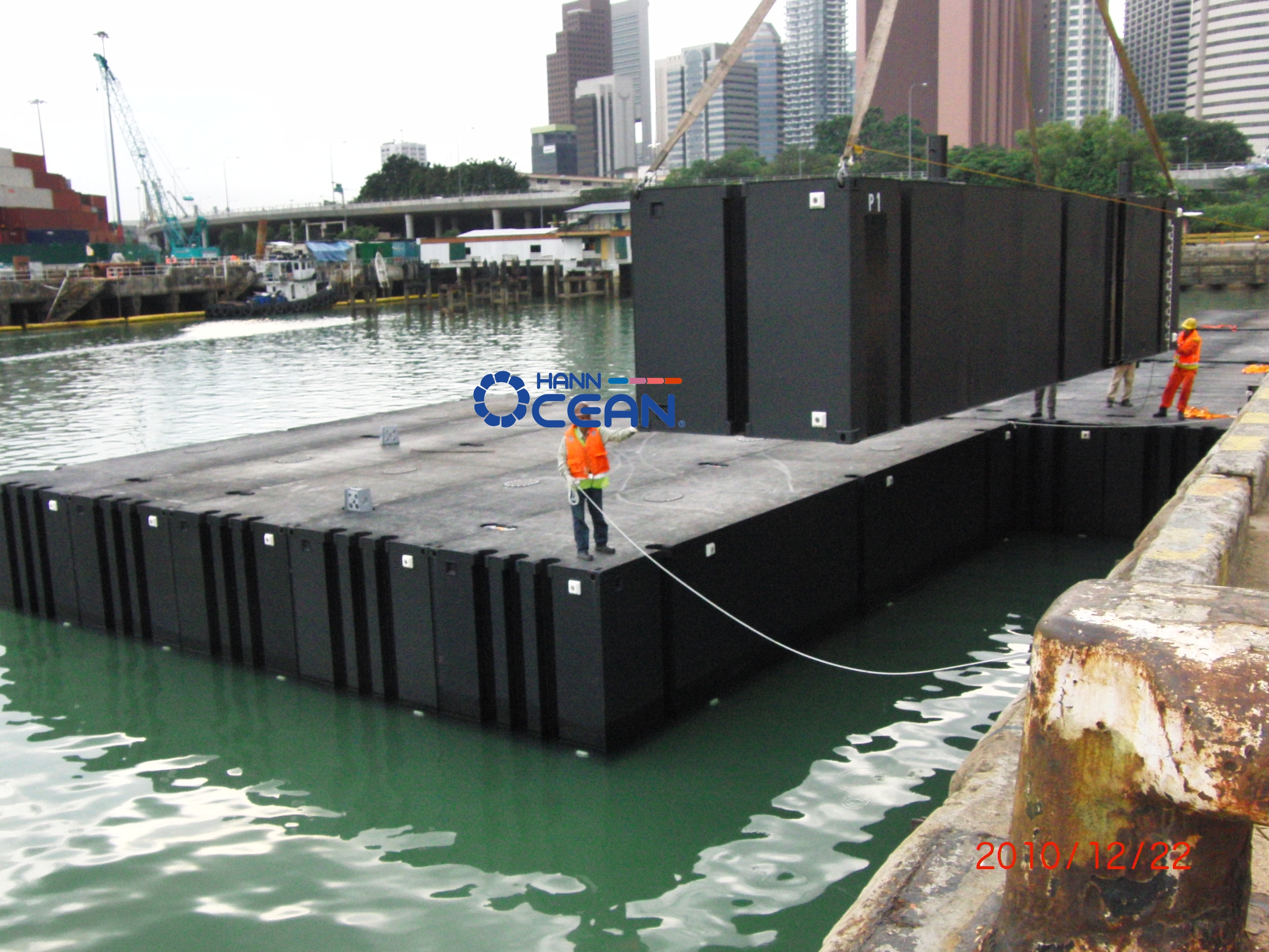 Iso Container Shaped Pontoons Modular Barge For Drilling" Could Be ...