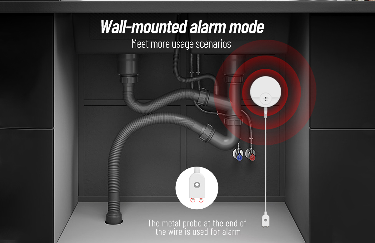 Water Flow Meter Alarm With Leak Detection For Home Safety, High ...