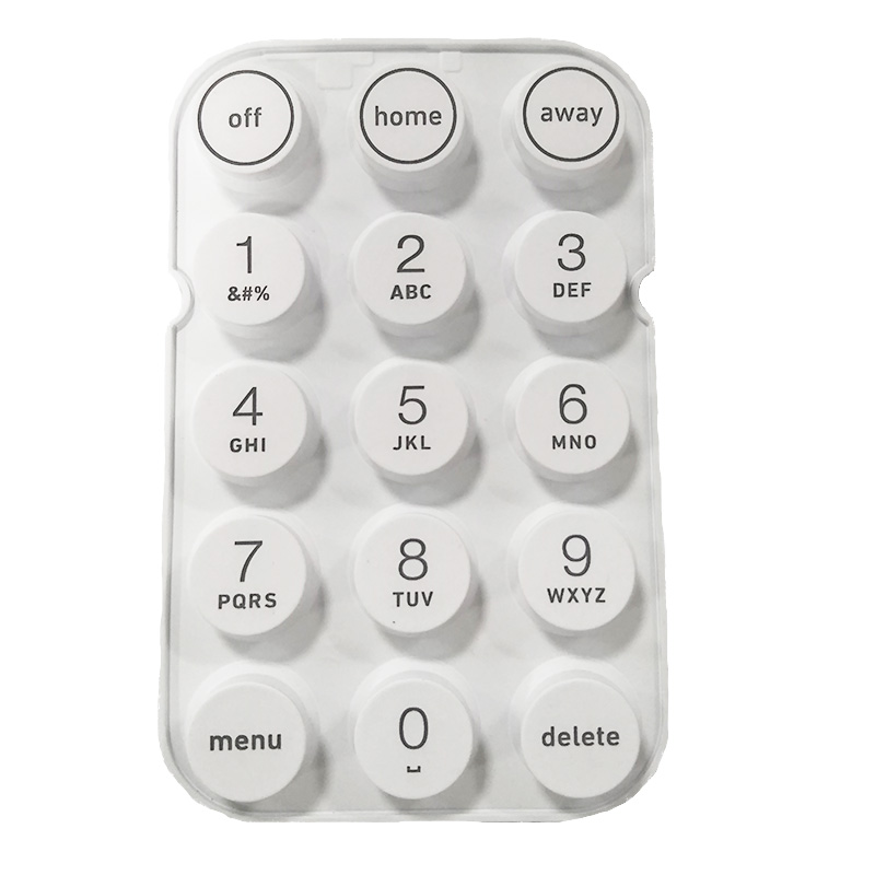 Multimedia Remote Control Keypad Custom Conductive Silicone Buttons ...