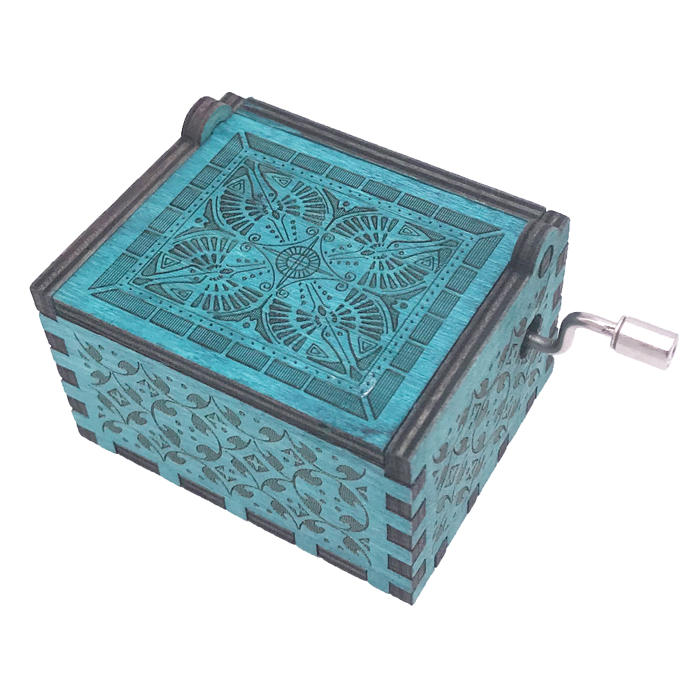 Imagine 18 N Music Box Hand Crank Musical Box Carved Wood Musical Gifts ...