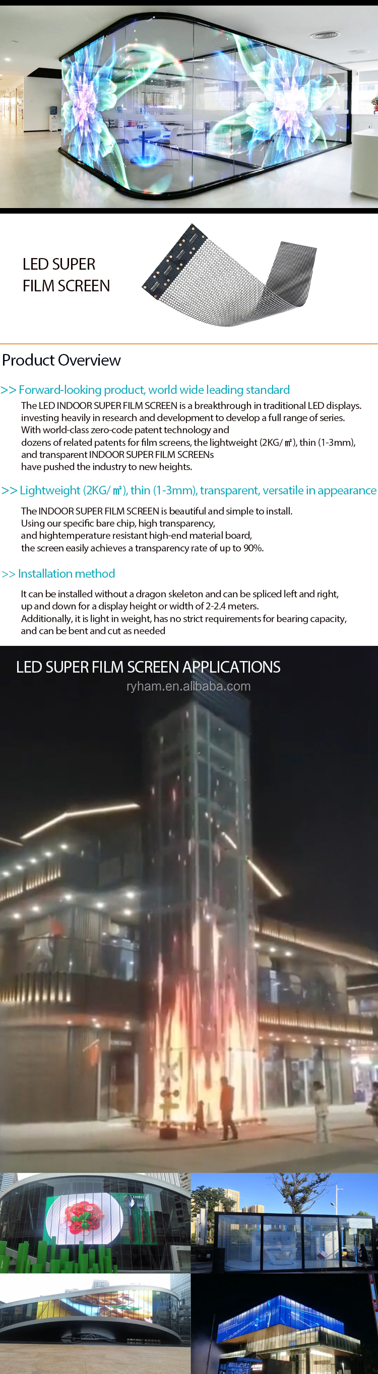 Outdoor Transparent Led Holographic Display, High Quality Outdoor ...