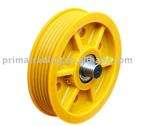 Elevator Nylon Deflector Sheave, High Quality Elevator Nylon Deflector ...