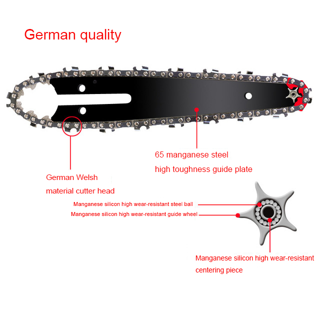 6 Inch Mini Cordless Chainsaw Christmas Cordless Handheld Chainsaw For ...