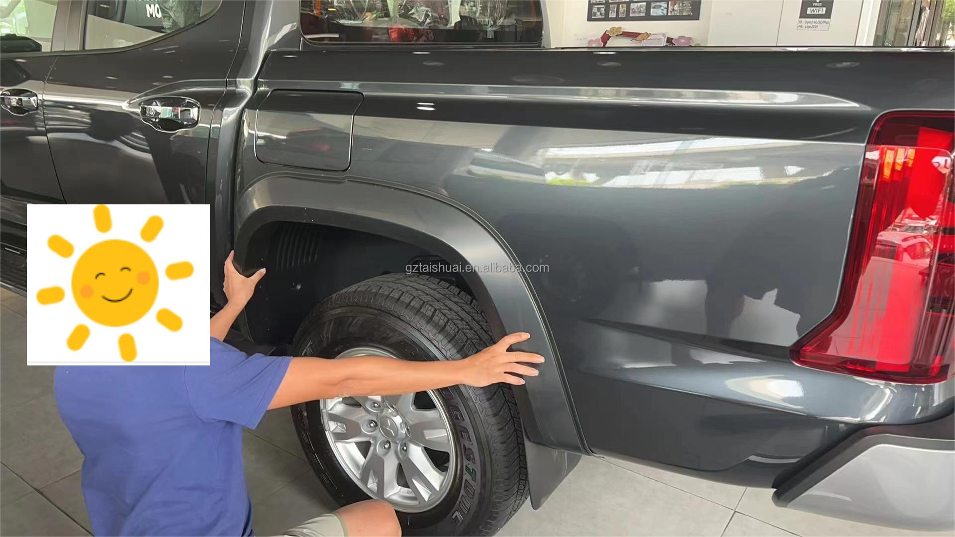 4x4 Pick-up Abs Plastics Wheel Arch Flares For Triton L200 Mr Mq Strada ...