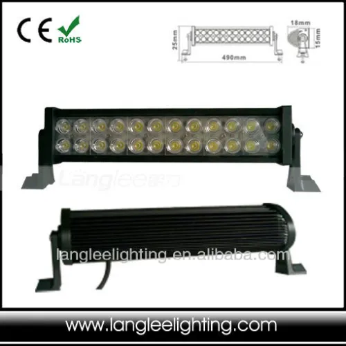 72w 12v 24v Offroad Led Work Light Bar, Truck Flood Light Bar, Car Work ...