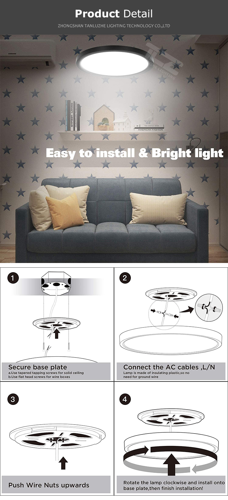 Modern Led Recessed Flush Mount Ceiling Light, High Quality Modern Led ...