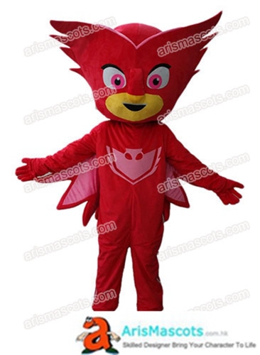 Pj Masks Owlette Mascot Costume, Cartoon Mascots For Kids Party, Custom ...