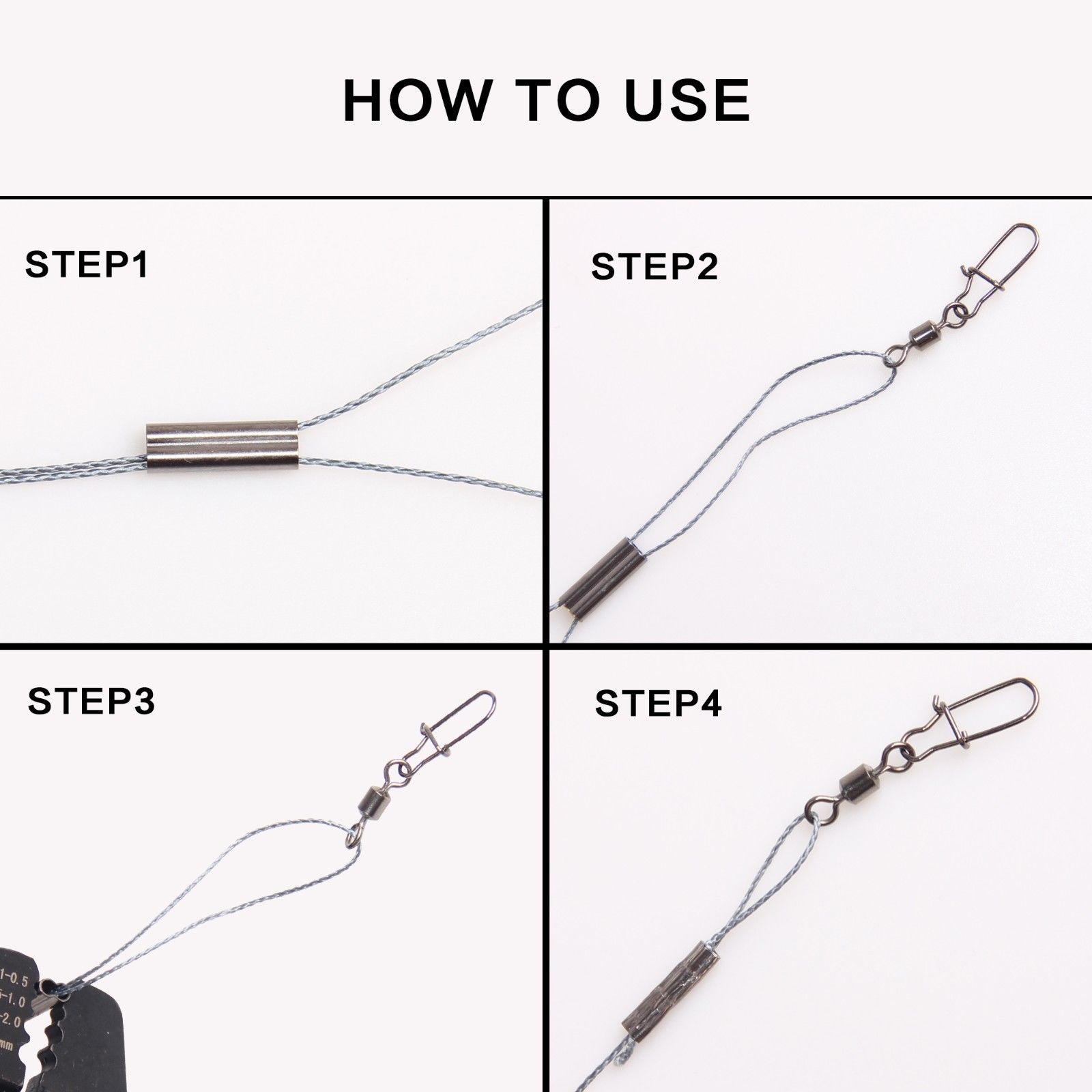 Copper Double Barrel Cable Ferrules For Fishing Wire Crimping, High ...