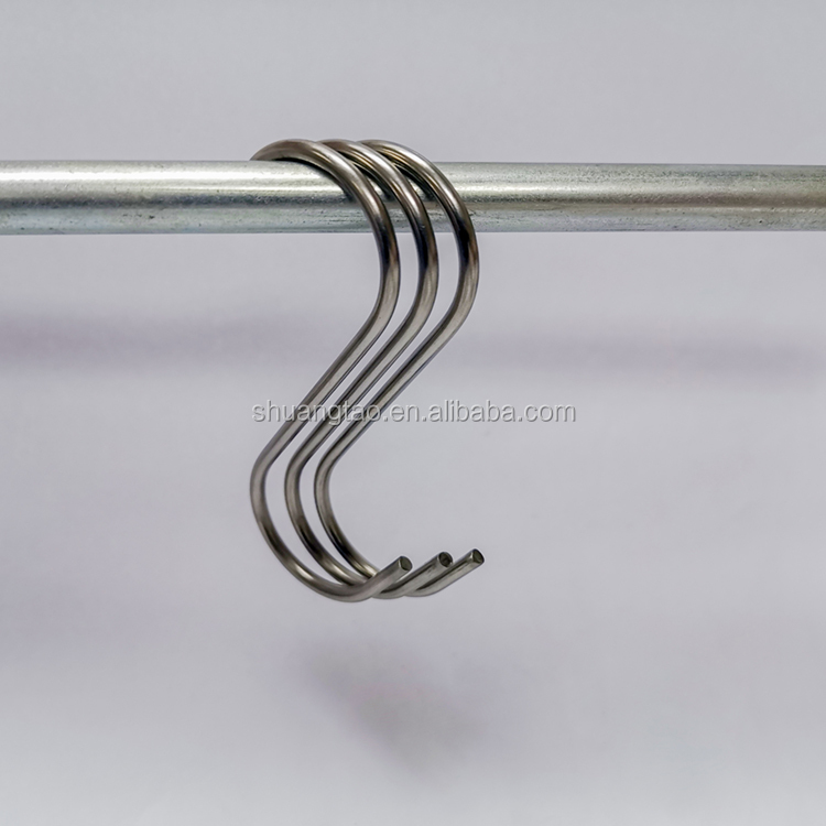 Metal Enlarge Stainless Steel S-shape Brass Hooks - 8cm S-hook, High ...