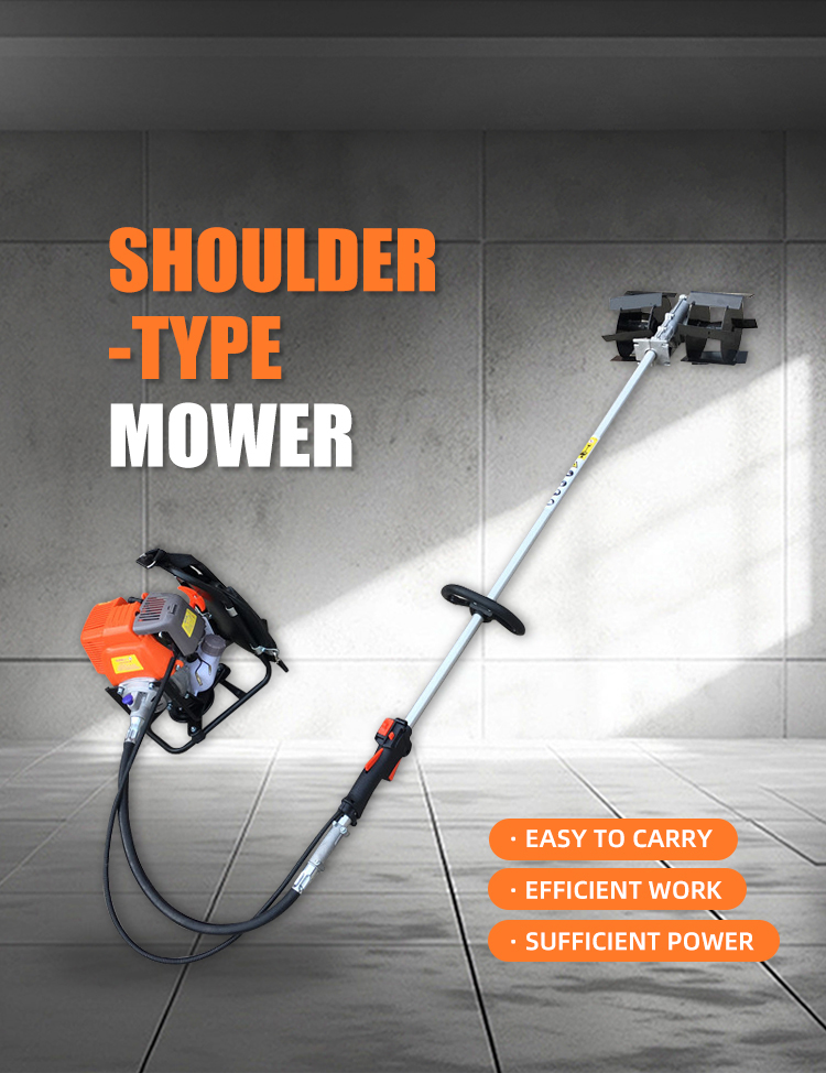 Agricultural Backpack Mini Power Tiller: Grass Weeding And Cutting ...