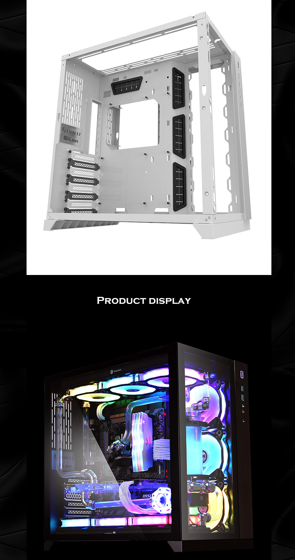Lian Li O11 Dynamic Pc Case - Mid-tower Water Cooling Gaming Cabinet ...