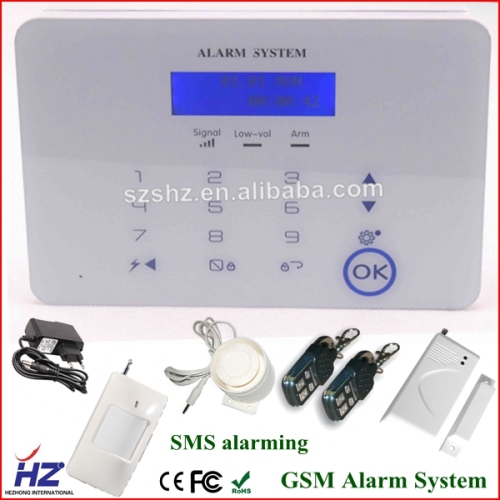 29 Wireless And 8 Wired Zones Home Gsm Alarm System For Personal House ...
